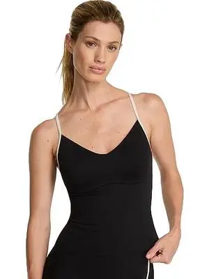 Victoria's Secret Vsx Elevate Tipped & Accented Tank Top - Black