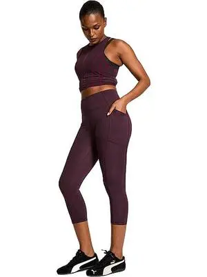 Victoria's Secret Vsx Essential Pocket Capri Legging - Purple