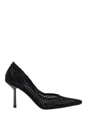 LE SILLA 80mm Gilda Crystal-embellished Pumps - Black