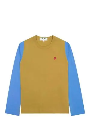 Play Comme Des Garcon Heart Logo T-shirt - Green