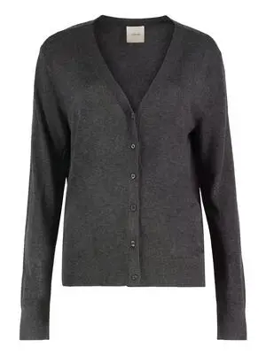 Calvin Klein Buttoned V-neck Cardigan - Grey