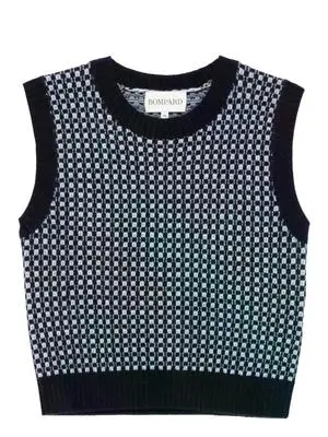 Eric Bompard Patterned Crew-neck Vest - Blue