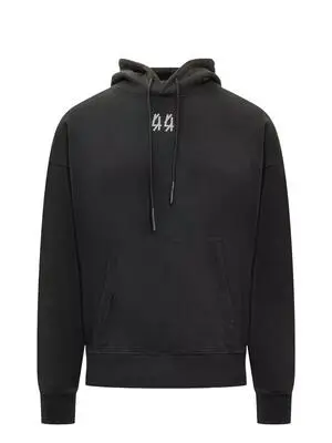 44 LABEL GROUP Logo-print Hoodie - Black