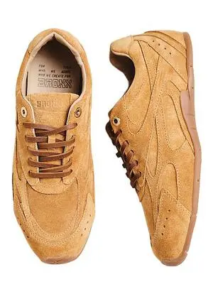 BRONX Myr-aa Suede Sneakers Tan