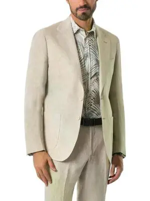COLAMARINO Single-breasted Linen Blazer - Neutrals