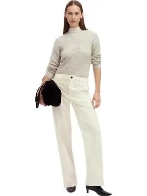 Madewell Low-slung Baggy Utility Corduroy Pants - Winter White
