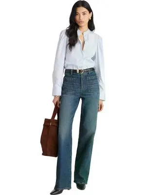 Madewell The Emmett Wide-leg Jean - Greendale Wash