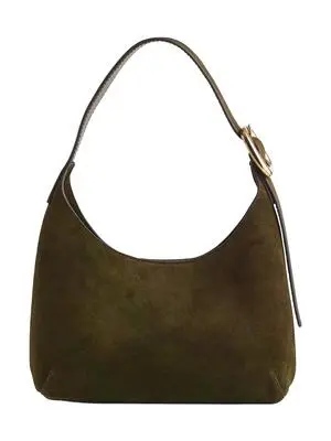 Madewell The Sculptural-buckle Shoulder Bag - Dried Olive