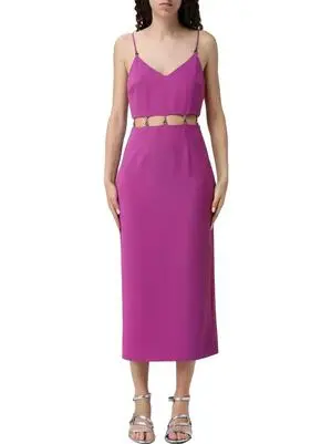 Patrizia Pepe Cut-out Midi Dress - Purple
