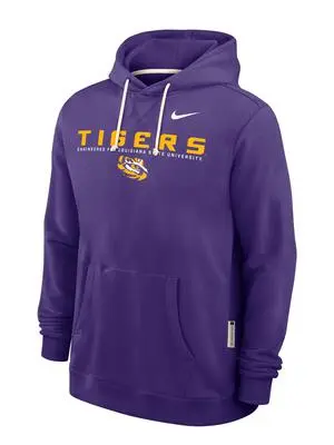 Nike Lsu Sideline Dri-fit College Pullover Hoodie - Purple