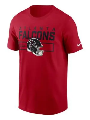 Nike Atlanta Falcons Helmet Essential Nfl T-shirt - Red
