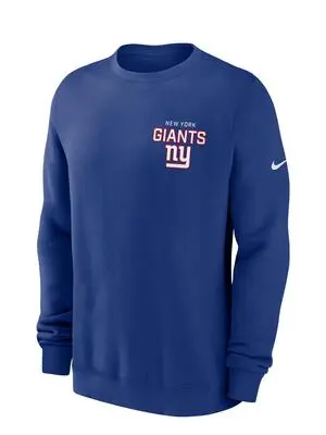 Nike New York Giants Nfl Pullover Crew - Blue