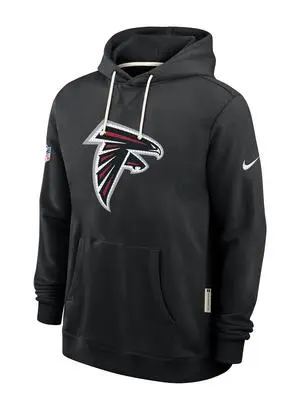 Nike Atlanta Falcons Initial Home Sideline Dri-fit Nfl Pullover Hoodie - Black