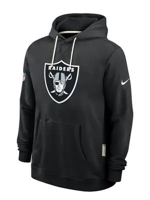 Nike Las Vegas Raiders Initial Home Sideline Dri-fit Nfl Pullover Hoodie - Black