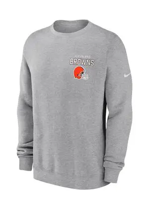 Nike Cleveland Browns Nfl Pullover Crew - Grey