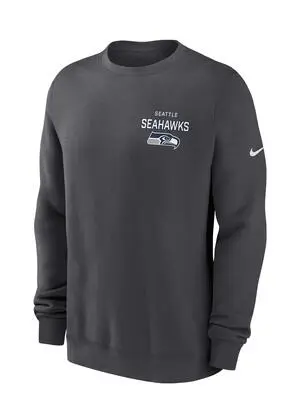 Nike Seattle Seahawks Nfl Pullover Crew - Grey