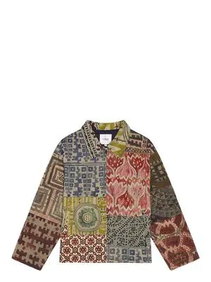 FOUND Watercolor Mosaic Work Jacket - Multi