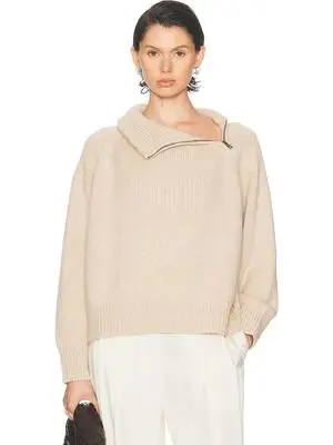 NILI LOTAN Raelynn Cashmere Sweater - Parchment