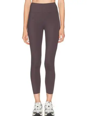 On Studio 7/8 Legging In Brown - Pebble