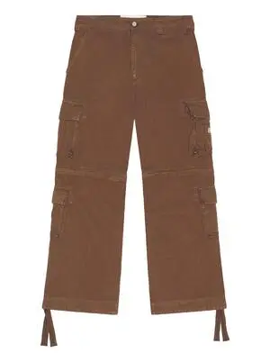 ERL Zip-off Woven Cargo Pants - Brown