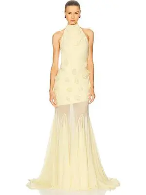 DEME BY GABRIELLA Celeste Gown - Lemon