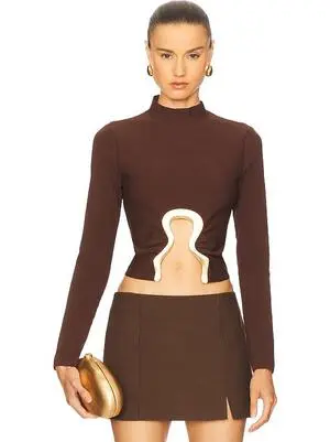 Cult Gaia Elisabetta Top - Brown