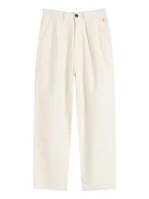 Armor Lux Pleated Corduroy Trousers - Milk