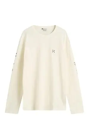 HAGLOFS Long Sleeve Brand T-shirt - Soft White