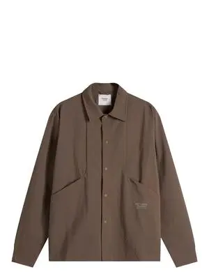 PAS NORMAL STUDIOS Off-race Tech Overshirt - Ash Brown