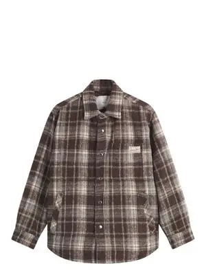 DUNST Flannel Check Shirt - Brown Check