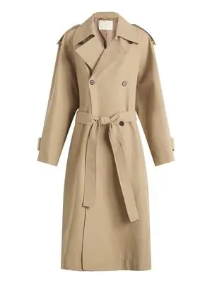 DUNST Oversized Trench Coat - Beige