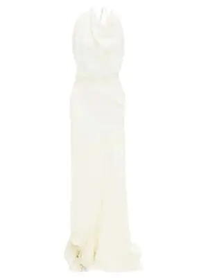 Victoria Beckham Cowl-neck Maxi Dress - White