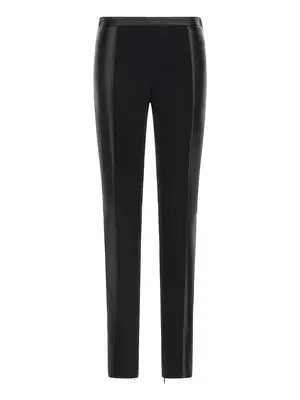Roberto Cavalli Leather-panelled Leggings - Black