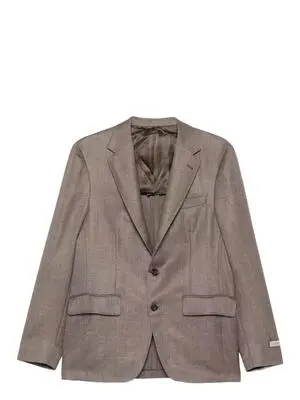 Canali Herringbone Single-breasted Blazer - Neutrals
