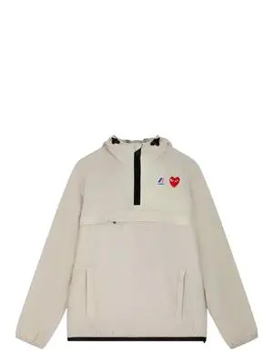 Play Comme Des Garcon X K-way Heart-logo Raincoat - White