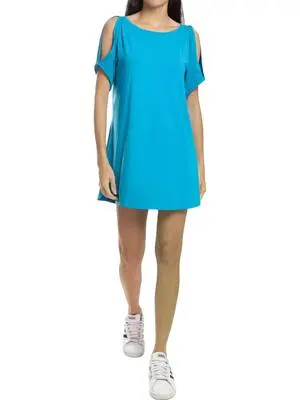 LYGIA & NANNY Allat Lisa Cut-out Mini Dress - Blue