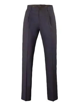 MOORER Tailored Pleated Trousers - Blue
