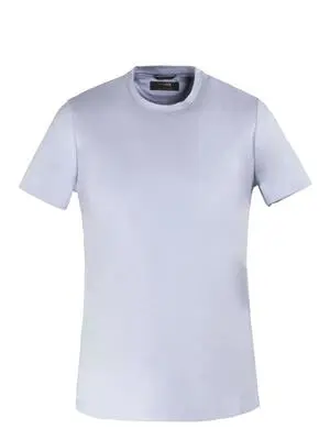 MOORER Crew-neck Cotton T-shirt - White