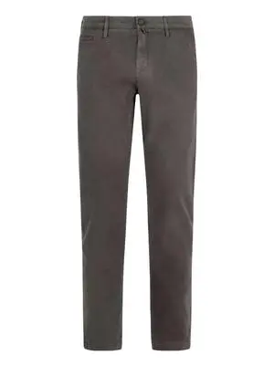 Jacob Cohen Logo-plaque Trousers - Grey