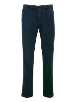 INCOTEX Cuffed Cotton Trousers