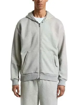 Peserico Zip-up Hooded Sweatshirt - Grey