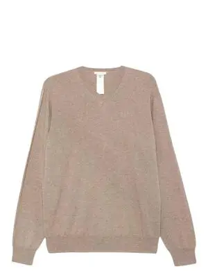 THE ROW Rod V-neck Cashmere Sweater - Neutrals