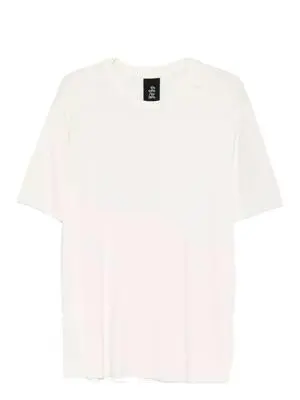 THOM KROM Round-neck Short-sleeve T-shirt - Neutrals