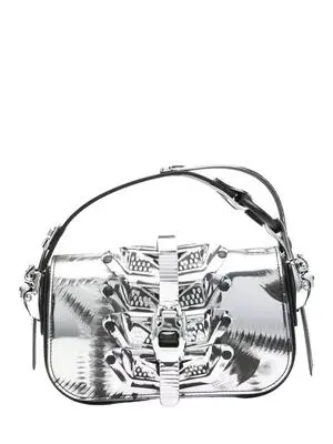 INNERRAUM Metallic-buckle Patterned Tote Bag - Silver
