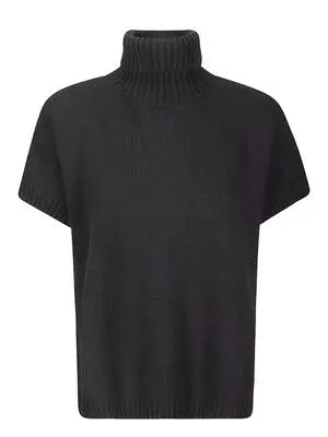 LABO.ART Turtleneck Short-Sleeve Sweater