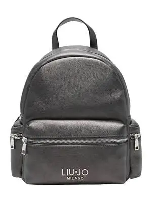 Liu Jo Studded Detail Zip-Fastening Backpack Grey