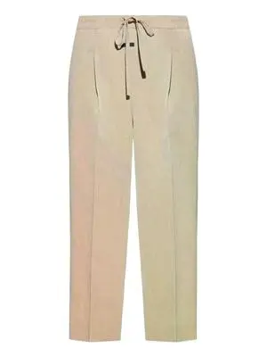 Fear Of God Pleat-detailed Drawstring Trousers - Neutrals