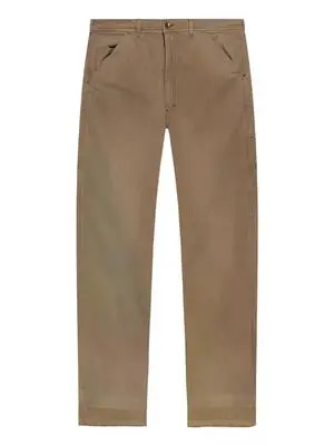 MAISON MARGIELA Herringbone Frayed Trousers - Neutrals