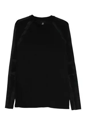 THOM KROM Long-sleeve Panelled Sweater - Black