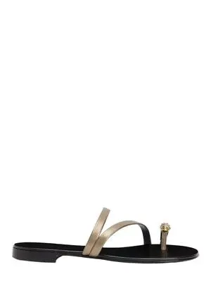 GIUSEPPE ZANOTTI Febe Metallic-leather Sandals - Gold